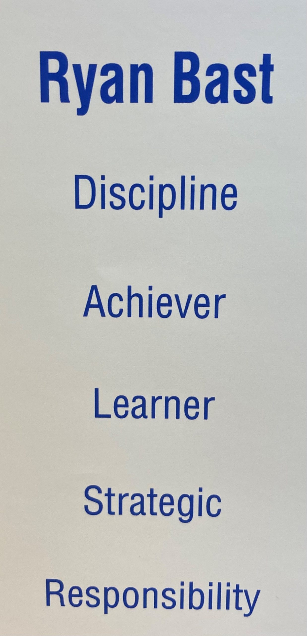 Values & Strengths – Ryan Bast